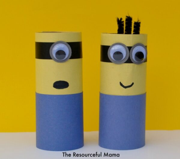 Toilet Paper Roll Minions - The Resourceful Mama