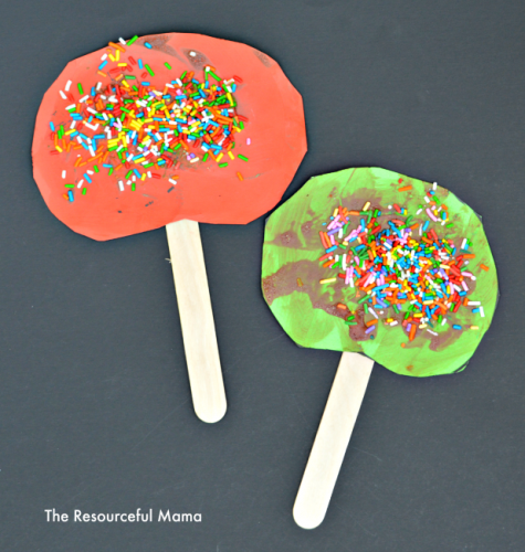 Puffy Paint Caramel Apple Craft for Kids - The Resourceful Mama