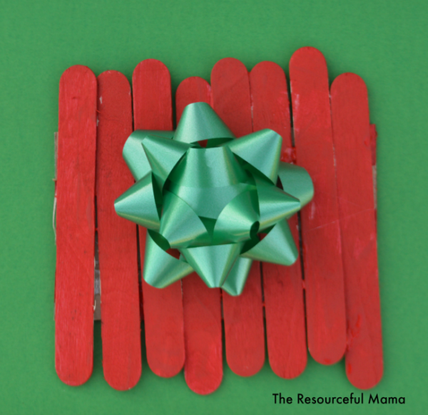 Craft Sticks Christmas Gift Kid Craft - The Resourceful Mama