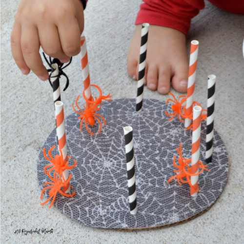 Spider Threading Fine Motor Activity - The Resourceful Mama