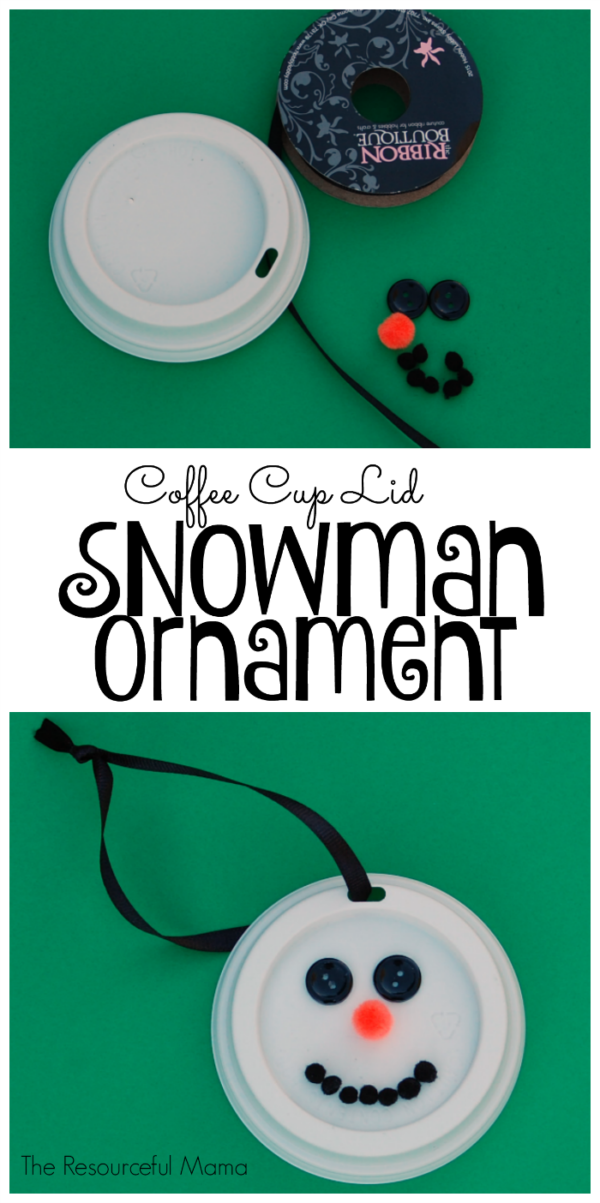 Kid Made Snowman Ornament - The Resourceful Mama