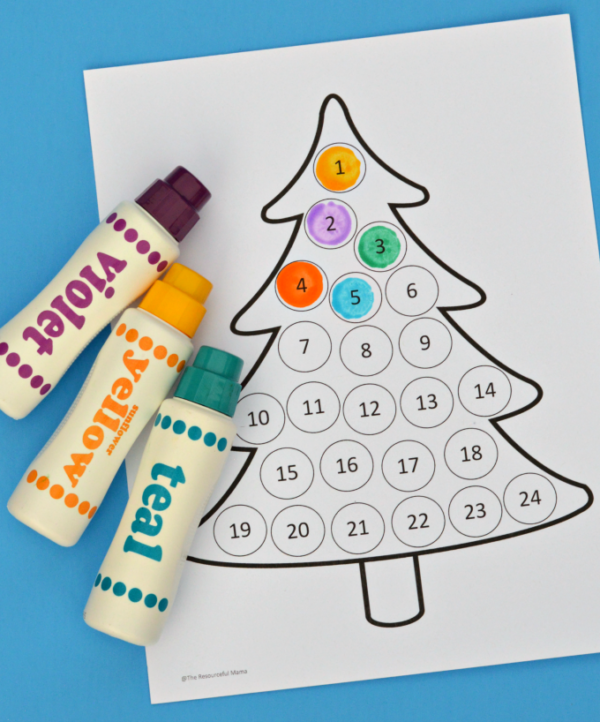 Christmas Countdown Advent Calendar - The Resourceful Mama