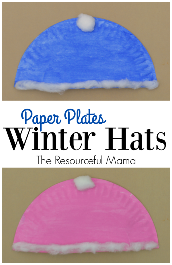 Paper Plate Winter Hat Craft - The Resourceful Mama