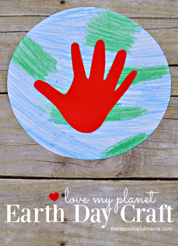 Love My Planet Earth Day Craft - The Resourceful Mama