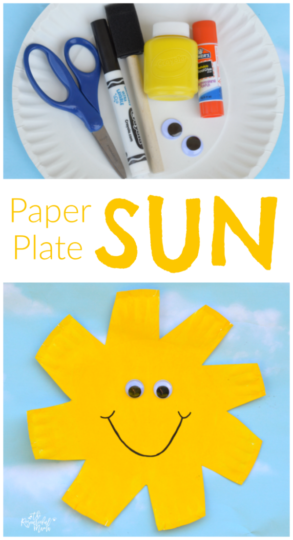 Paper Plate Sun Craft - The Resourceful Mama
