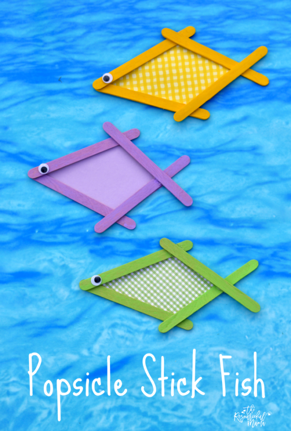 Popsicle Stick Fish Craft - The Resourceful Mama