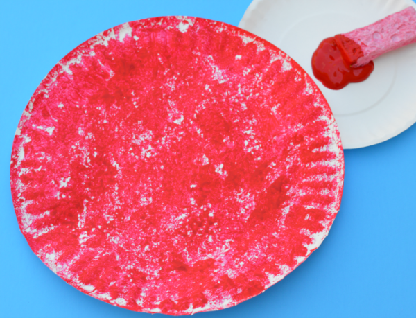 Sponge Painted Apple Craft for Kids - The Resourceful Mama