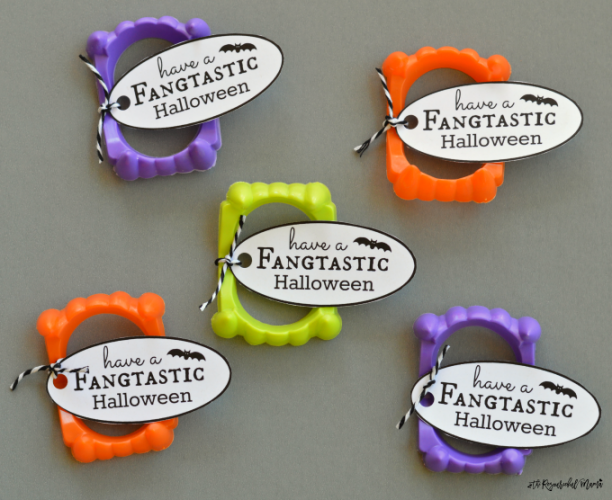 Vampire Fangs Halloween Favors - The Resourceful Mama