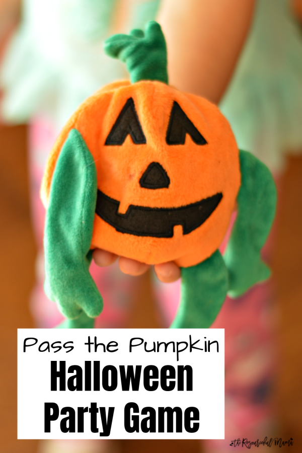 Pass the Pumpkin Halloween Party Game - The Resourceful Mama