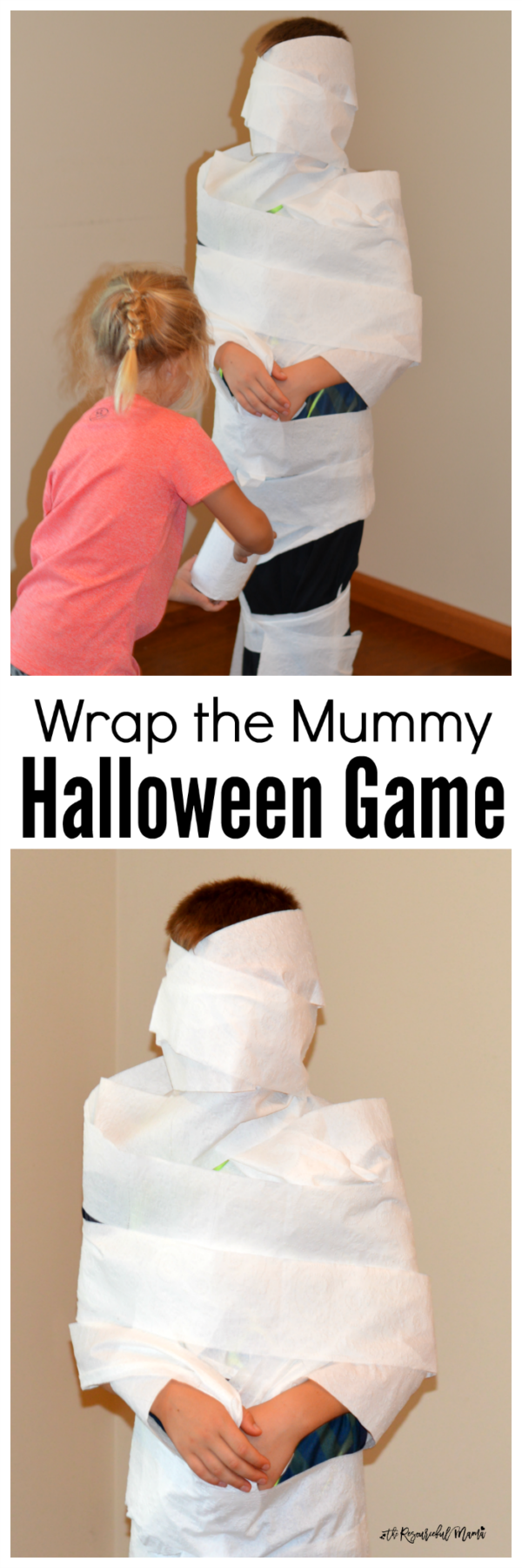 Wrap the Mummy Halloween Game - The Resourceful Mama
