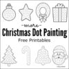 More Christmas Dot Painting {Free Printables} - The Resourceful Mama