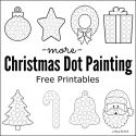 More Christmas Dot Painting {Free Printables} - The Resourceful Mama