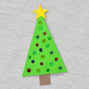 Q-Tip Painted Christmas Tree Craft & Ornament - The Resourceful Mama