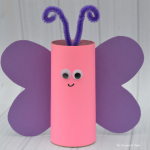 Toilet Paper Roll Butterfly Craft - The Resourceful Mama
