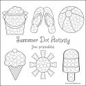 Summer Dot Activity {Free Printables} - The Resourceful Mama