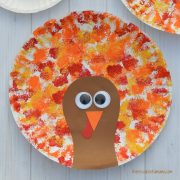 Sponged Painted Thanksgiving Turkey Craft - The Resourceful Mama