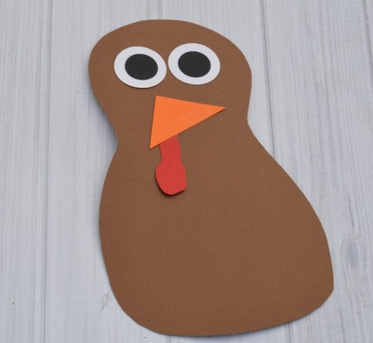 Torn Paper Turkey Craft - The Resourceful Mama