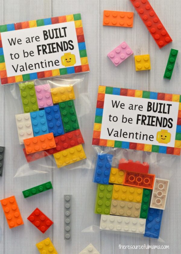 Lego Valentine Cards - The Resourceful Mama