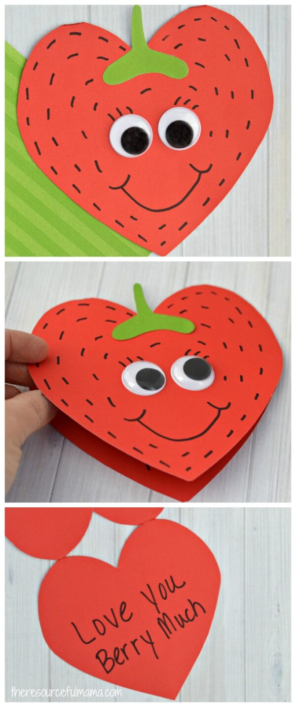 Strawberry Valentine Day Card