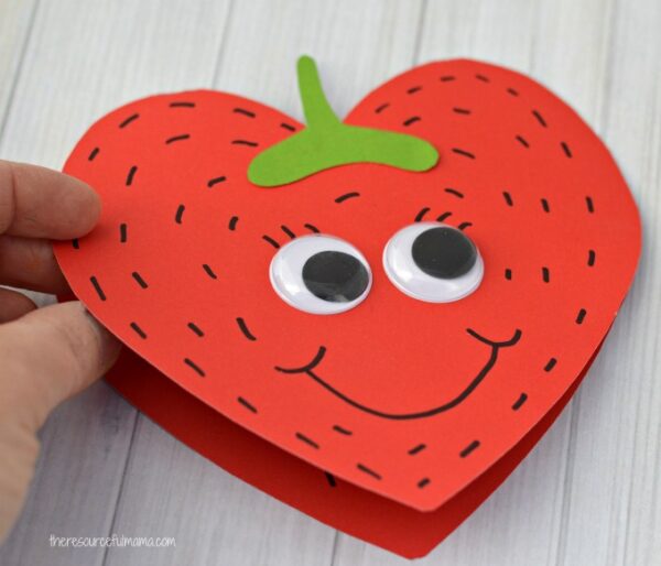 Strawberry Valentine Day Card