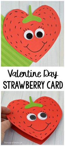 Strawberry Valentine Day Card