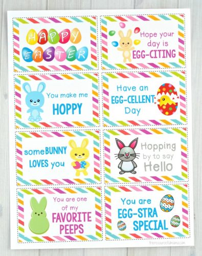 Easter Lunch Box Notes - The Resourceful Mama