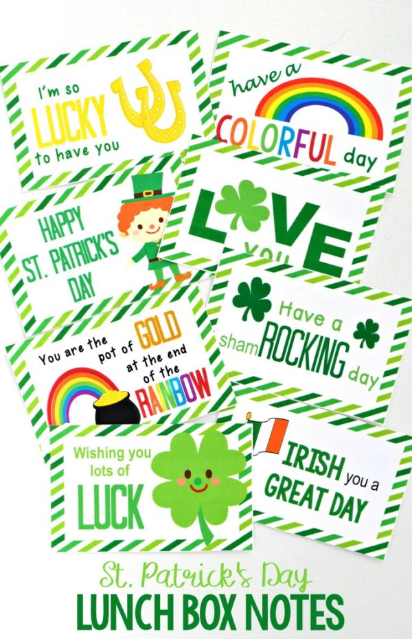 St. Patrick's Day Lunch Box Notes - The Resourceful Mama