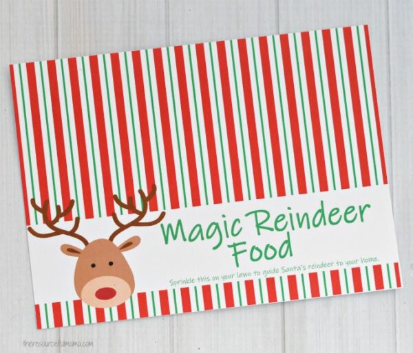 Magic Reindeer Food {Printable Bag Topper} - The Resourceful Mama