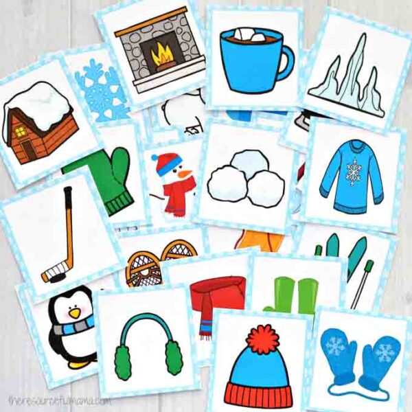 Winter Bingo Game - The Resourceful Mama