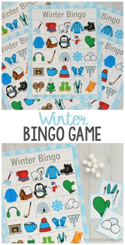 Winter Bingo Game - The Resourceful Mama