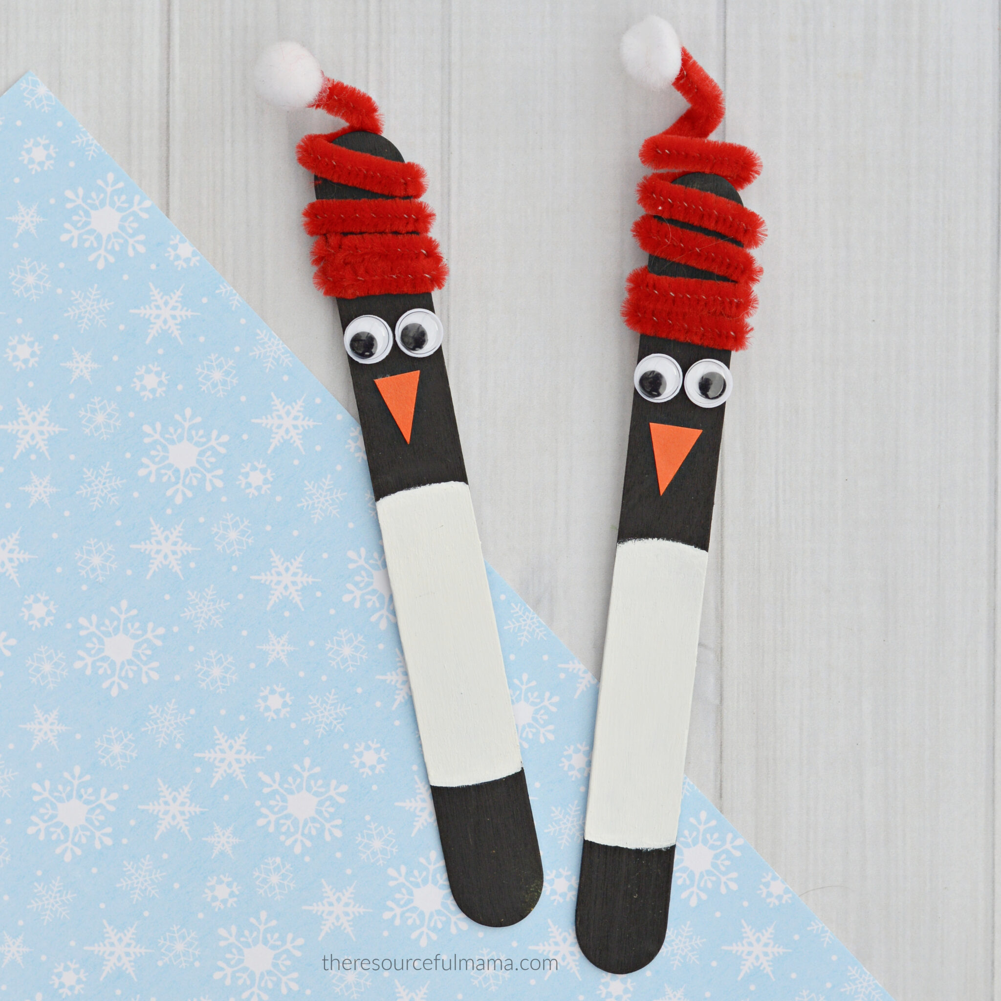 Popsicle Sticks Christmas Ornaments - The Resourceful Mama